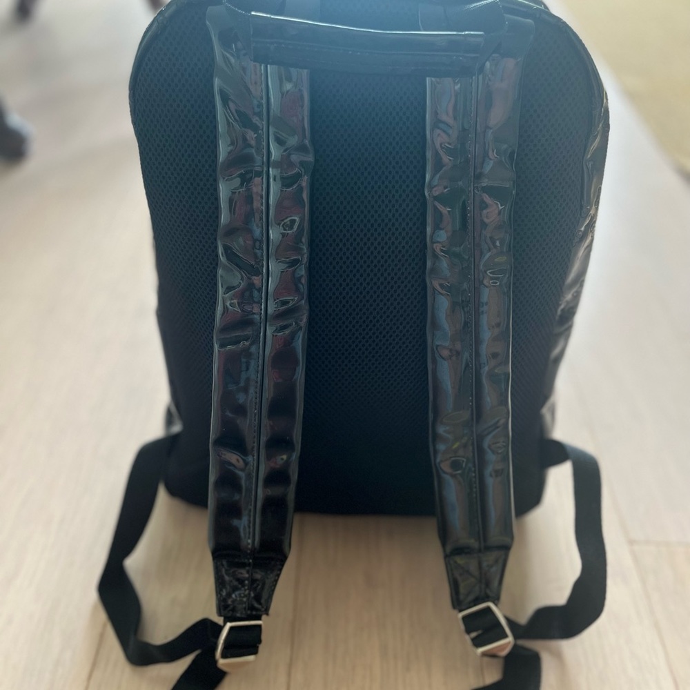 Hello Kitty Black Patent Leather Backpack With Added … - Gem